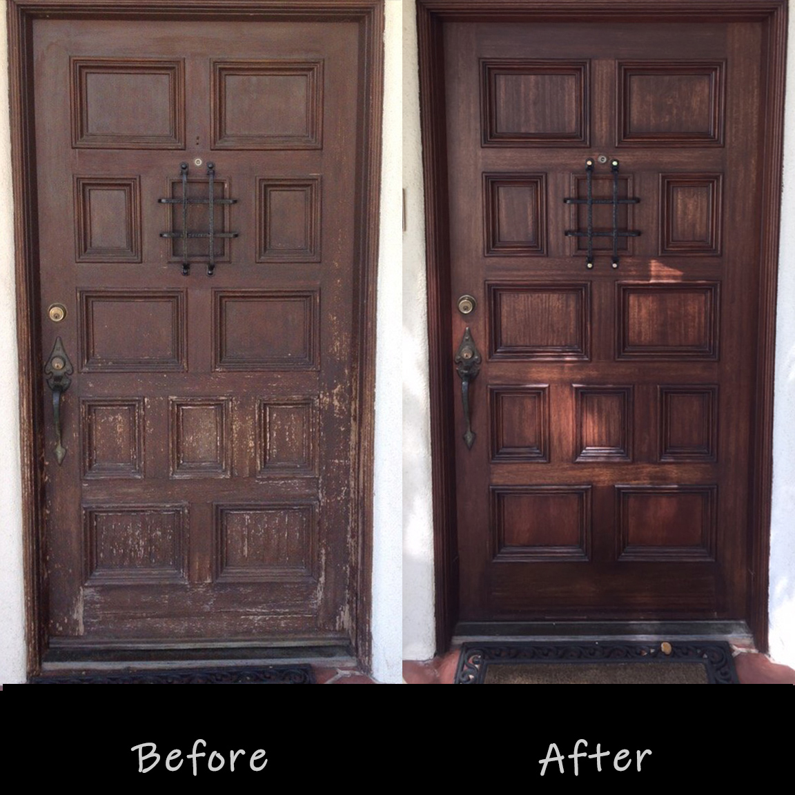 Wood Door Refinishing & Restoration in Los Angeles.
